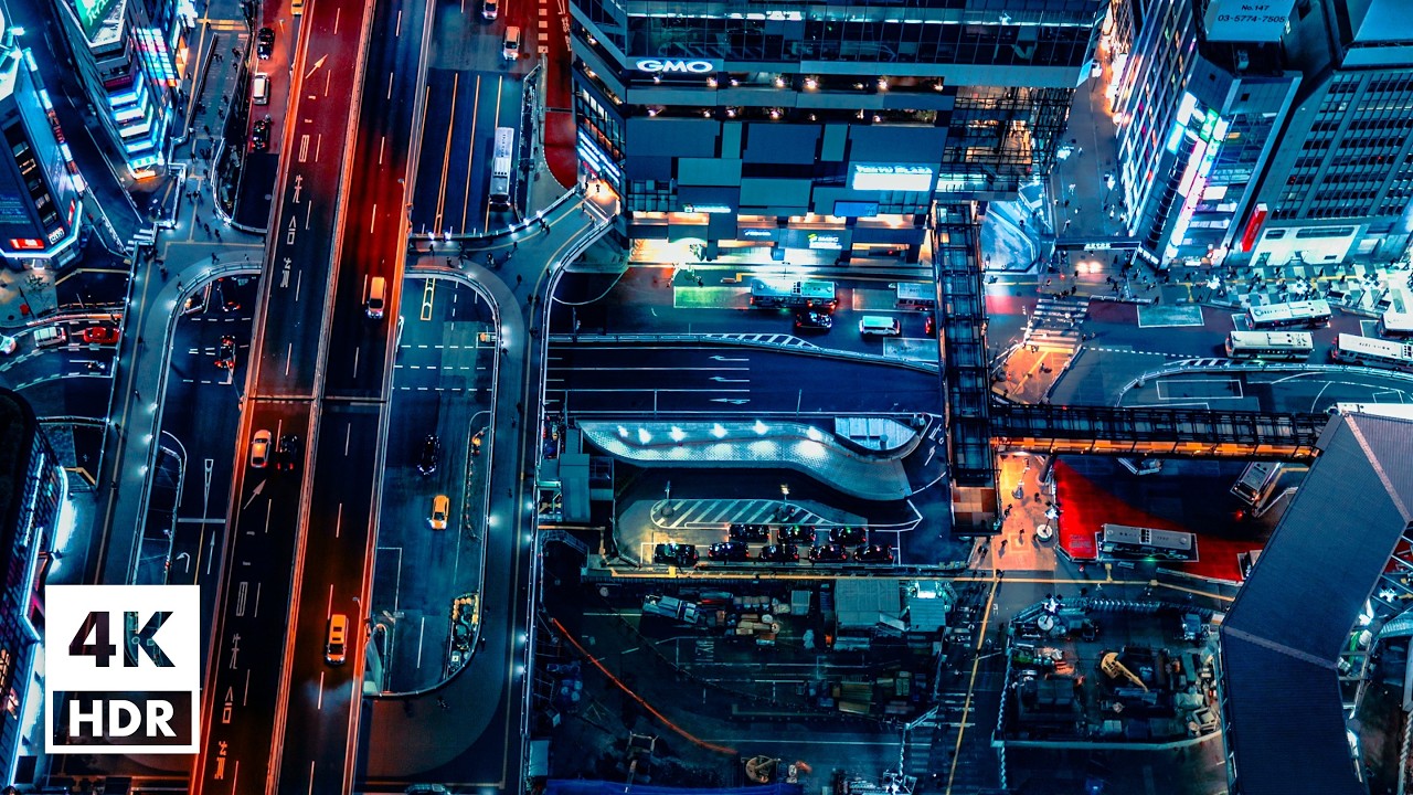 SHIBUYA SKY, Breathtaking Tokyo night panorama | 4K HDR with Binaural ...