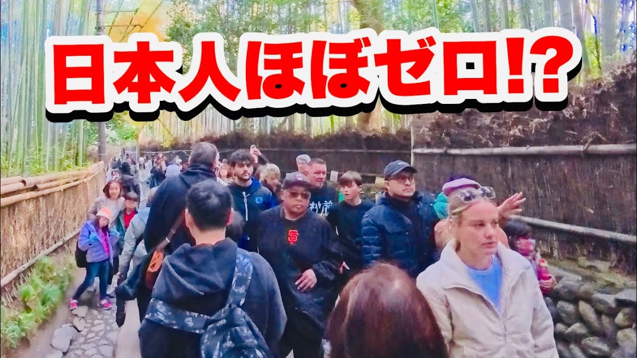 【4k】2025年12月19日（金）平日なのに嵐山が外国人だらけ 日本人が消えた異常な光景 Echo Trip